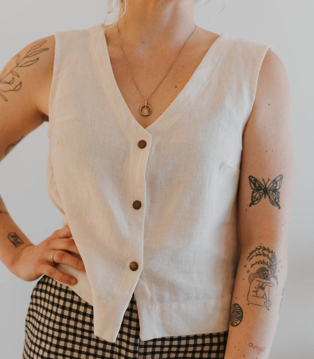 Bramon Button Vest – Titch Clothing & Accessories